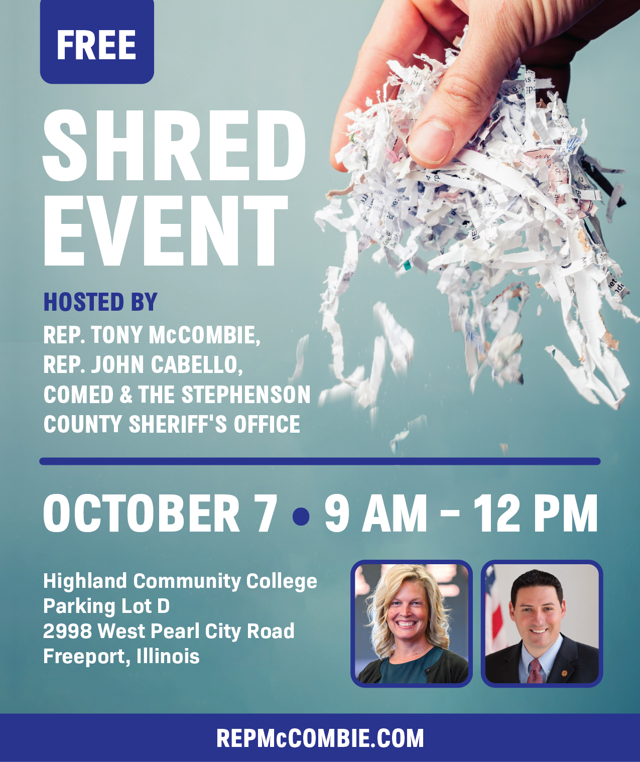 FREE Shred Event in Freeport - Tony McCombie
